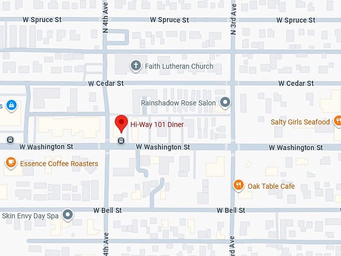 16. hi way 101 diner map