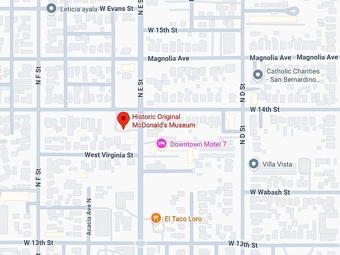 16. historic original mcdonald's museum map