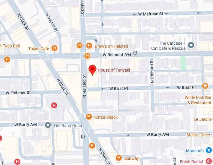 16. house of teriyaki map