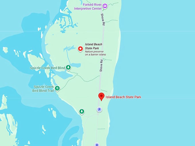16. island beach state park map