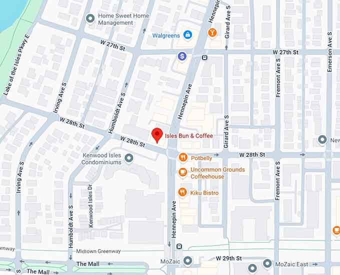 16. isles bun & coffee map
