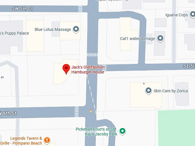 16. jack's old fashion hamburger house map