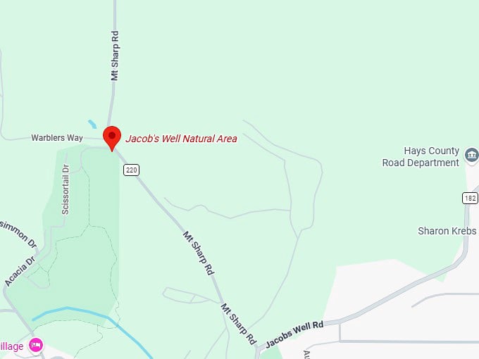 16. jacob's well natural area map