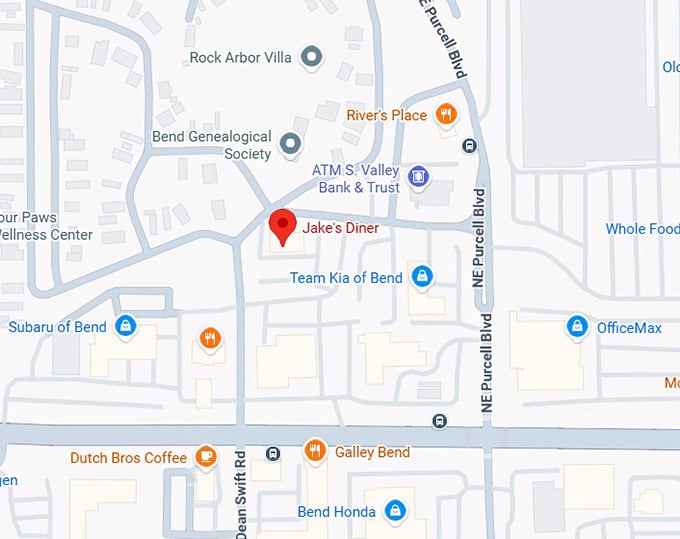 16. jake's diner map