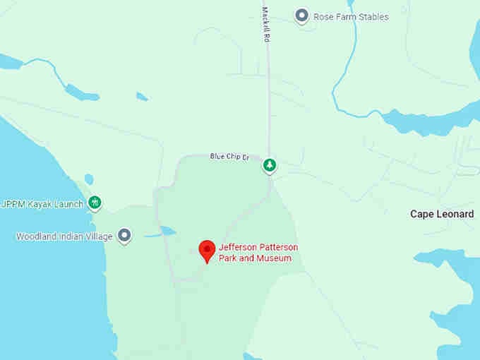 jefferson patterson park and museum map