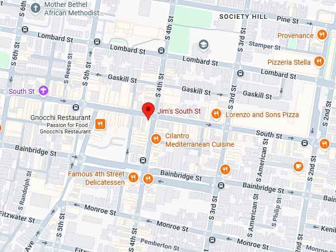 16. jim's south st. map