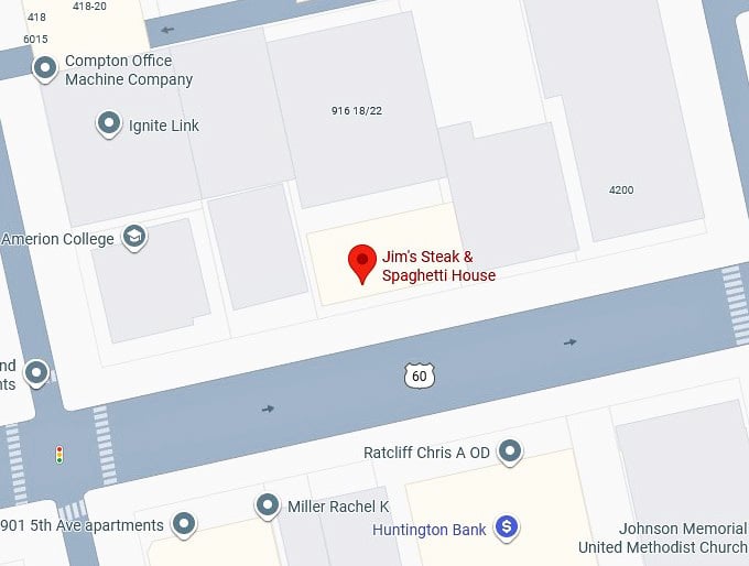16. jim's steak & spaghetti house map