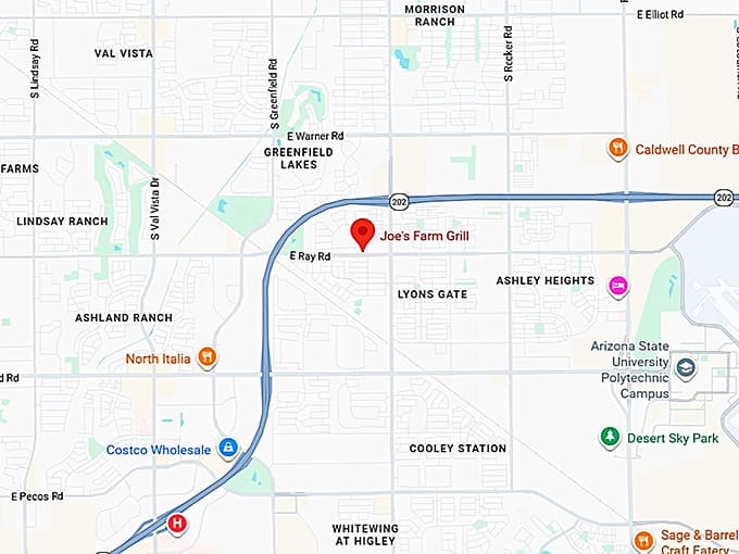 16. joe&rsquo;s farm grill map