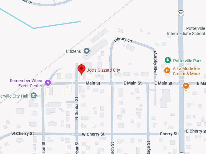 joe's gizzard city map