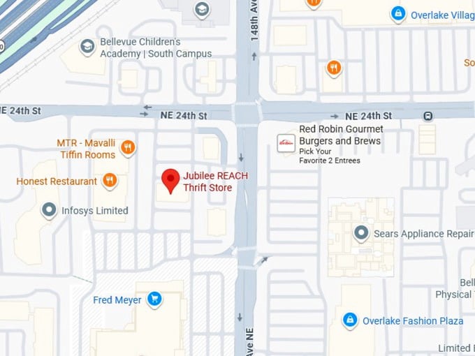 16. jubilee reach thrift store map