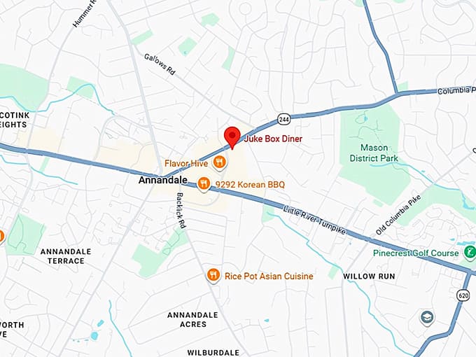 16. jukebox diner map