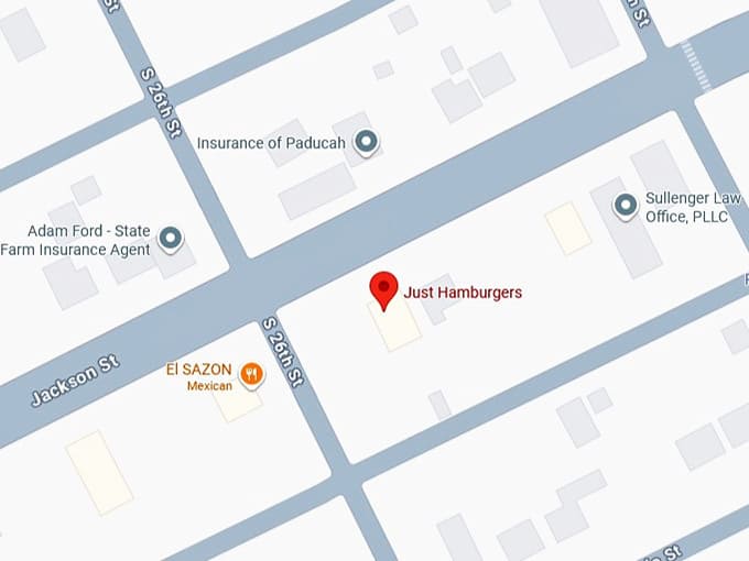 16. just hamburgers map