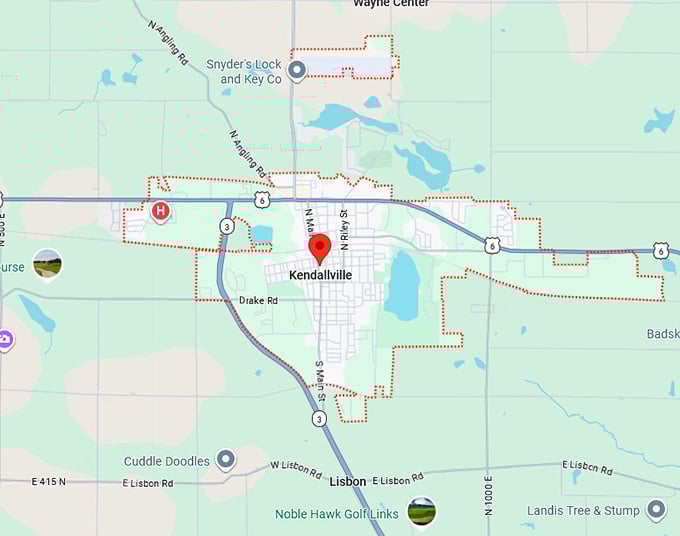 16. kendallville map
