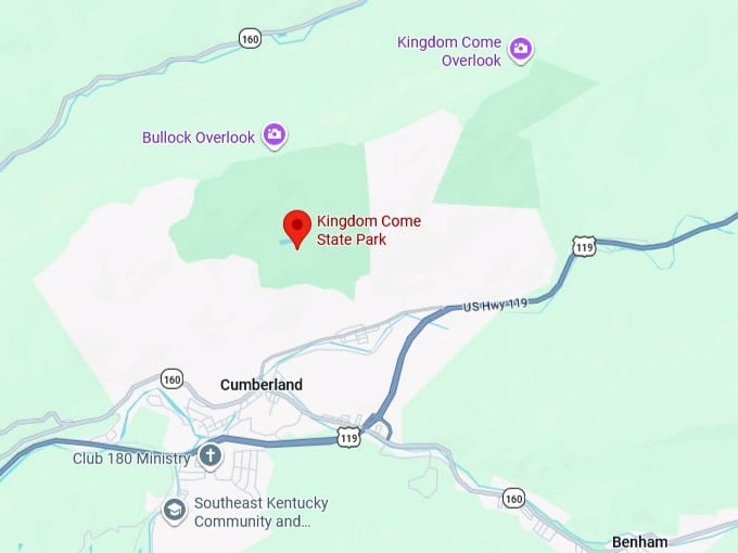 16. kingdom come state park map