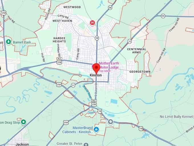16. kinston, nc map