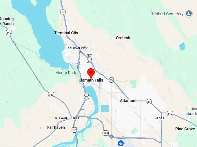 16. klamath falls map