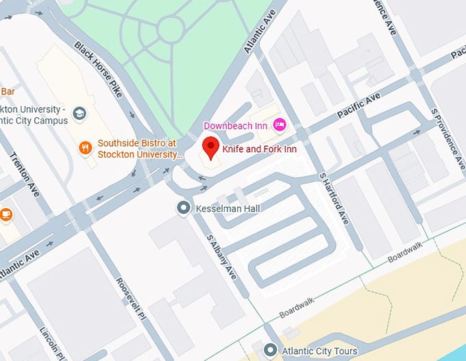 16. knife and fork inn map