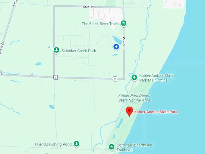 16. kohler andrae state park map