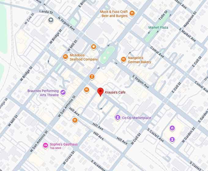 16. krause's cafe map