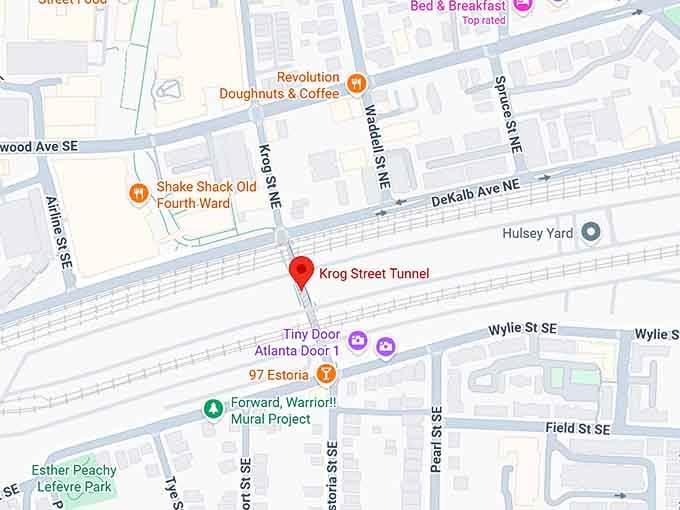 16. krog street tunnel map