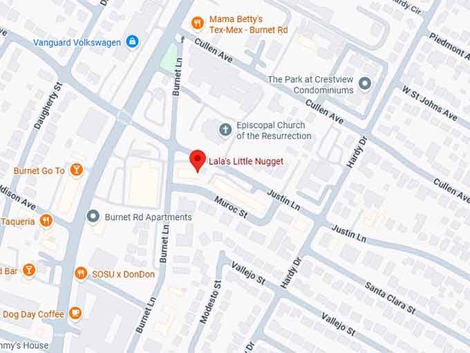 16. lala's little nugget's map