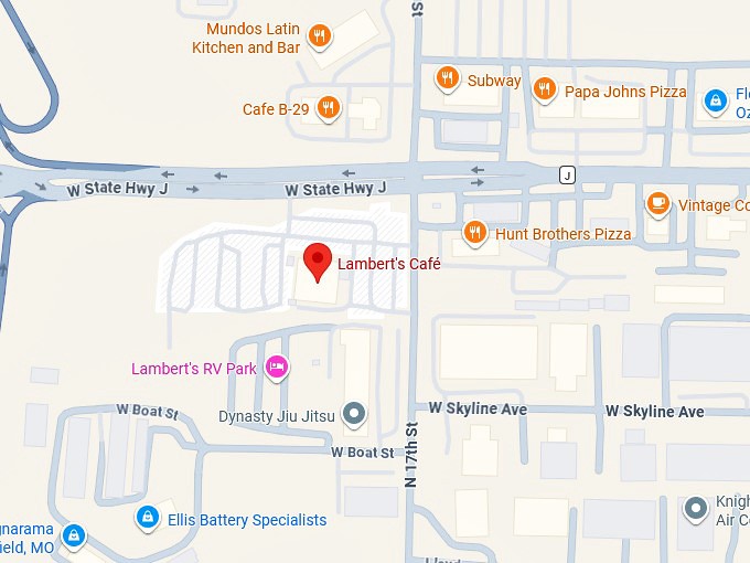 16. lambert's caf&eacute; map