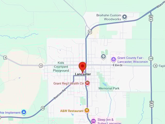 16. lancaster wi map