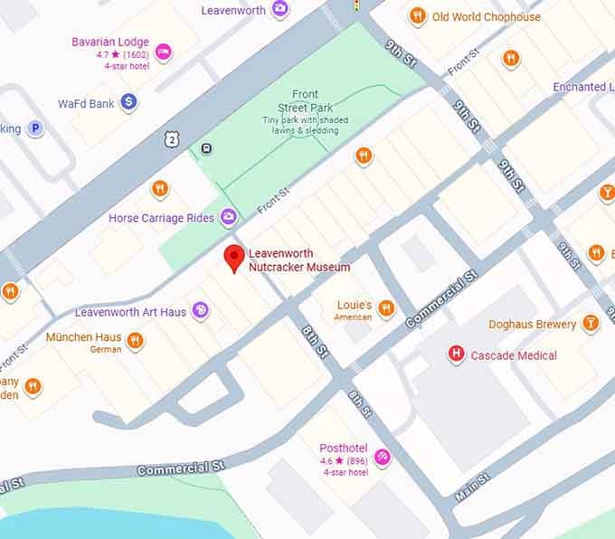 16. leavenworth nutcracker museum map