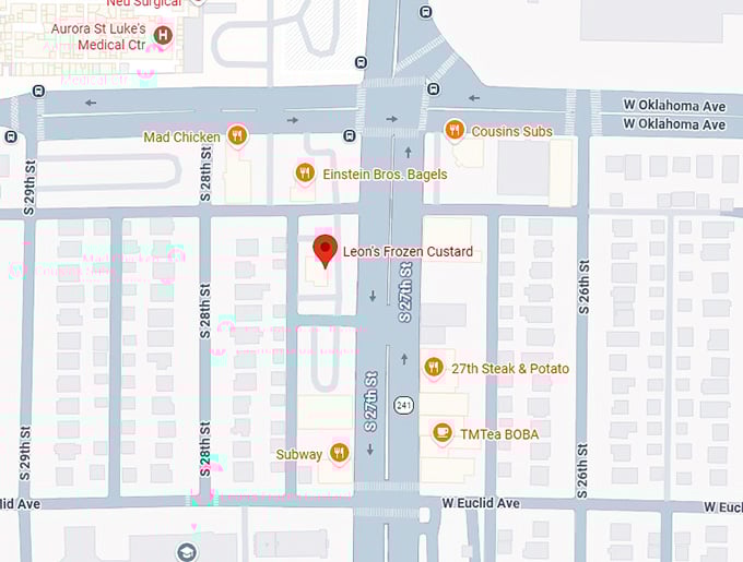 16. leon's frozen custard map