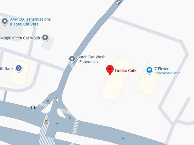 16. linda's cafe map