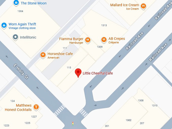 16. little cheerful cafe's map