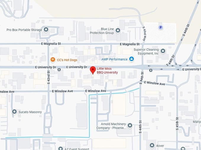 16. little miss bbq university map