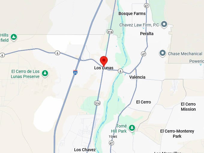 16. los lunas map