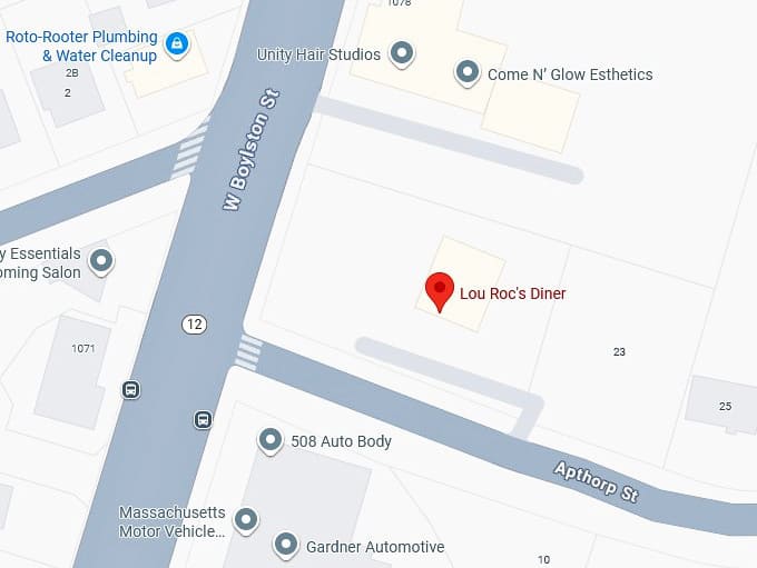 16. lou roc's diner map