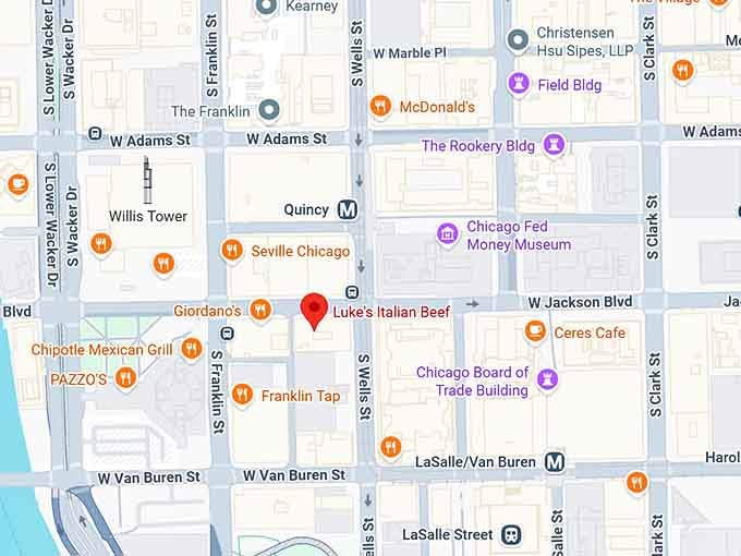 16. luke's italian beef map