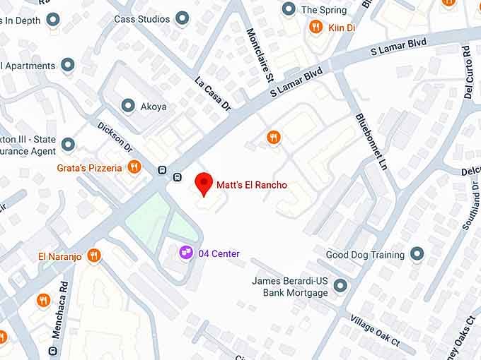 matt's el rancho map