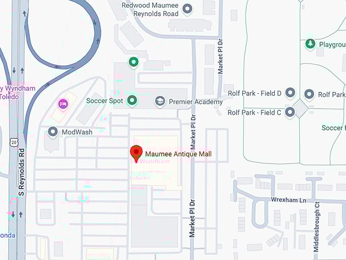 16. maumee antique mall map