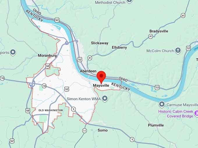 16. maysville ky map