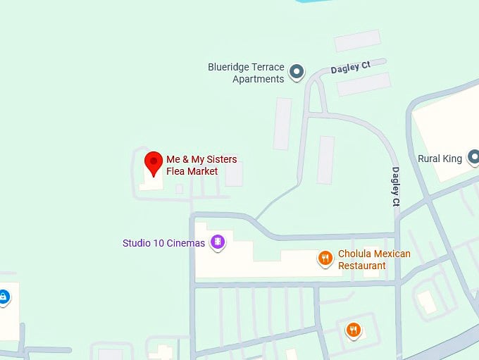 16. me & my sisters flea market map