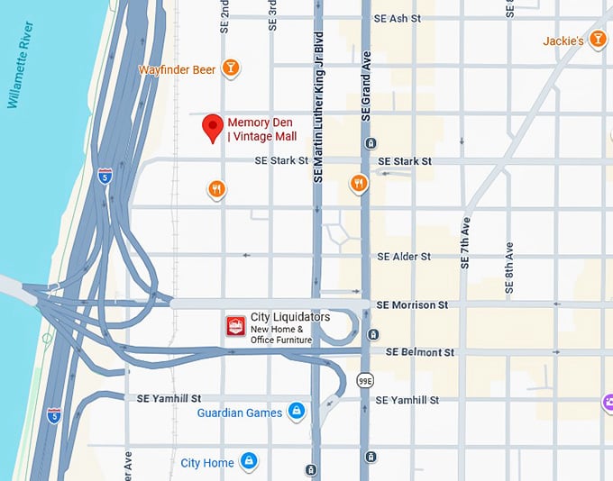 16. memory den vintage mall map