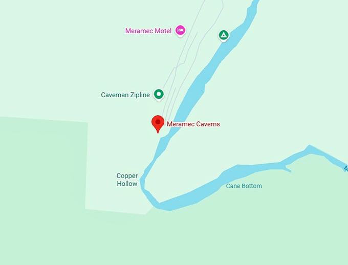 16. meramec caverns map