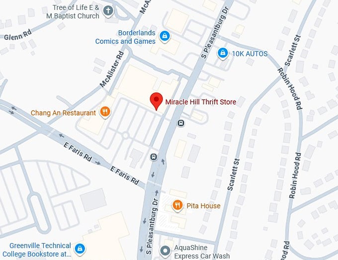 16. miracle hill thrift store map