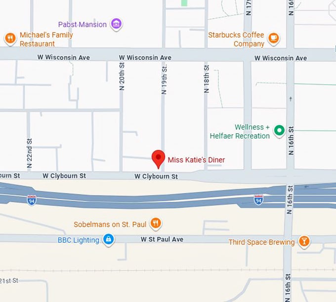 16. miss katie's diner map