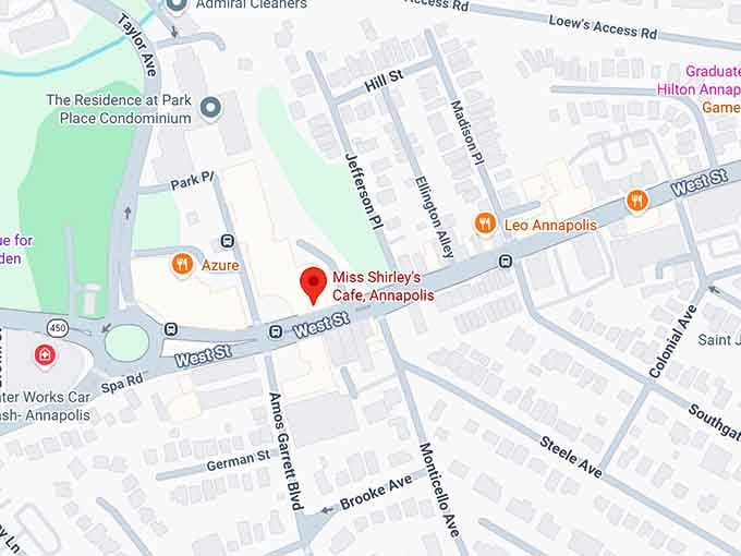 16. miss shirley’s cafe map