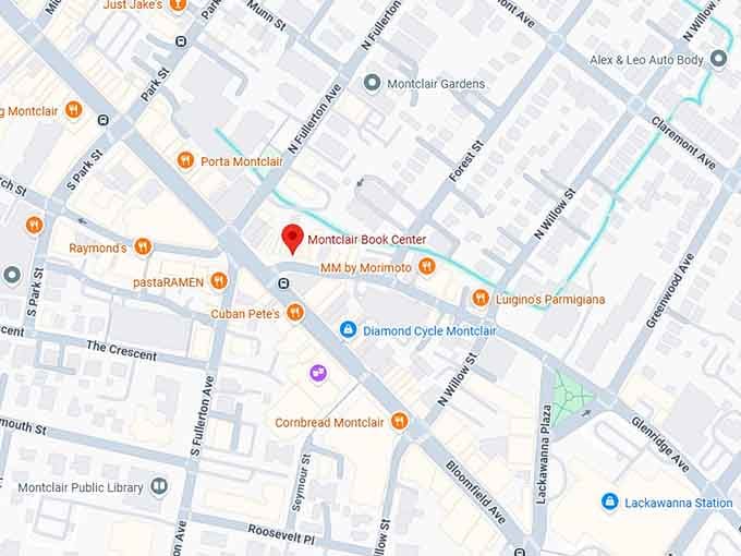 16. montclair book center map