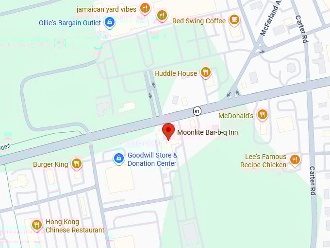 16. moonlite bar b q inn map