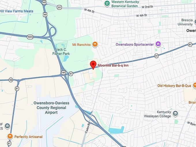 16. moonlite bar b q inn's map