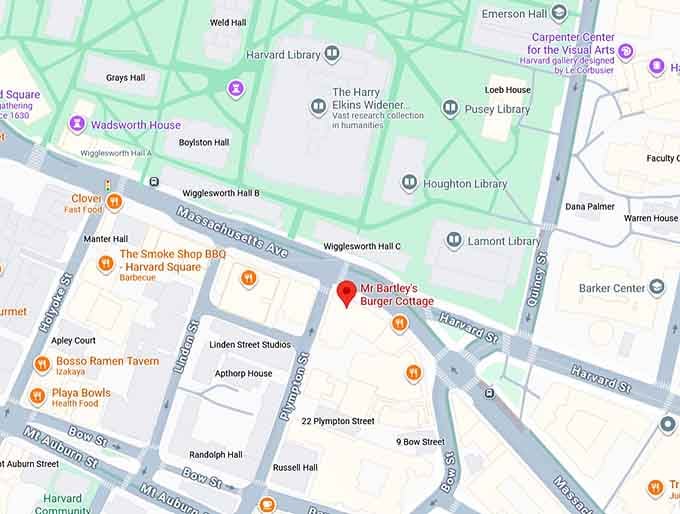 16. mr. bartley’s burger cottage map