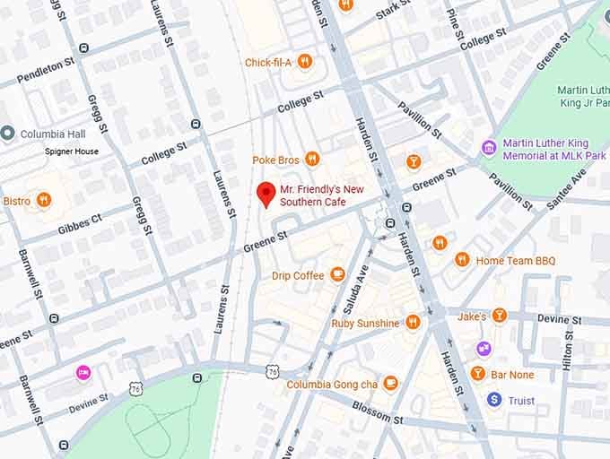 16. mr. friendly&rsquo;s new southern cafe map