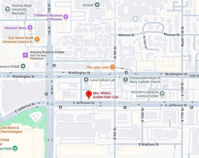 16. mrs. white&rsquo;s golden rule cafe map